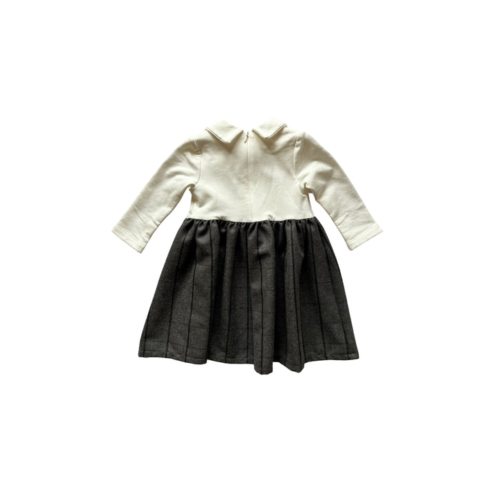 Baroni Firenze Grey Check Bow Jersey Dress - SIZE 12 mths, 3Y, 4Y – Winkel